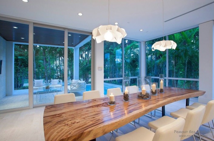 Интерьер и дизайн обеденной зоны | 30 идей для кухни и гостиной