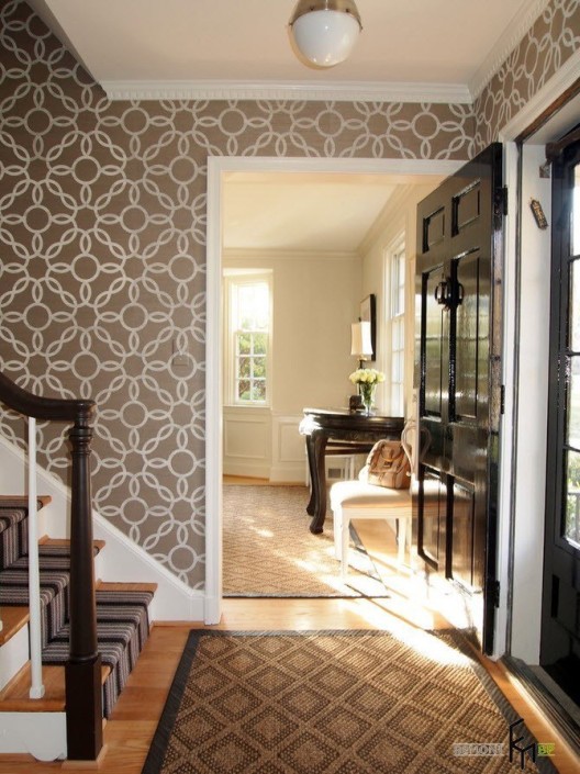100 лучших идей дизайна обоев для прихожей и корридора на фото